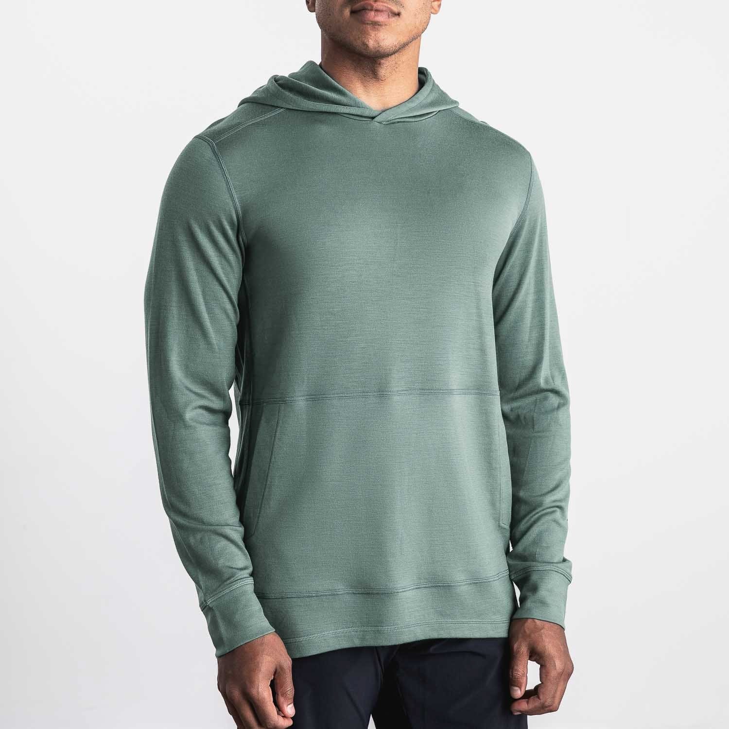 MEN'S BLENDED MERINO WOOL HOODIE | BALSAM | NOBULL